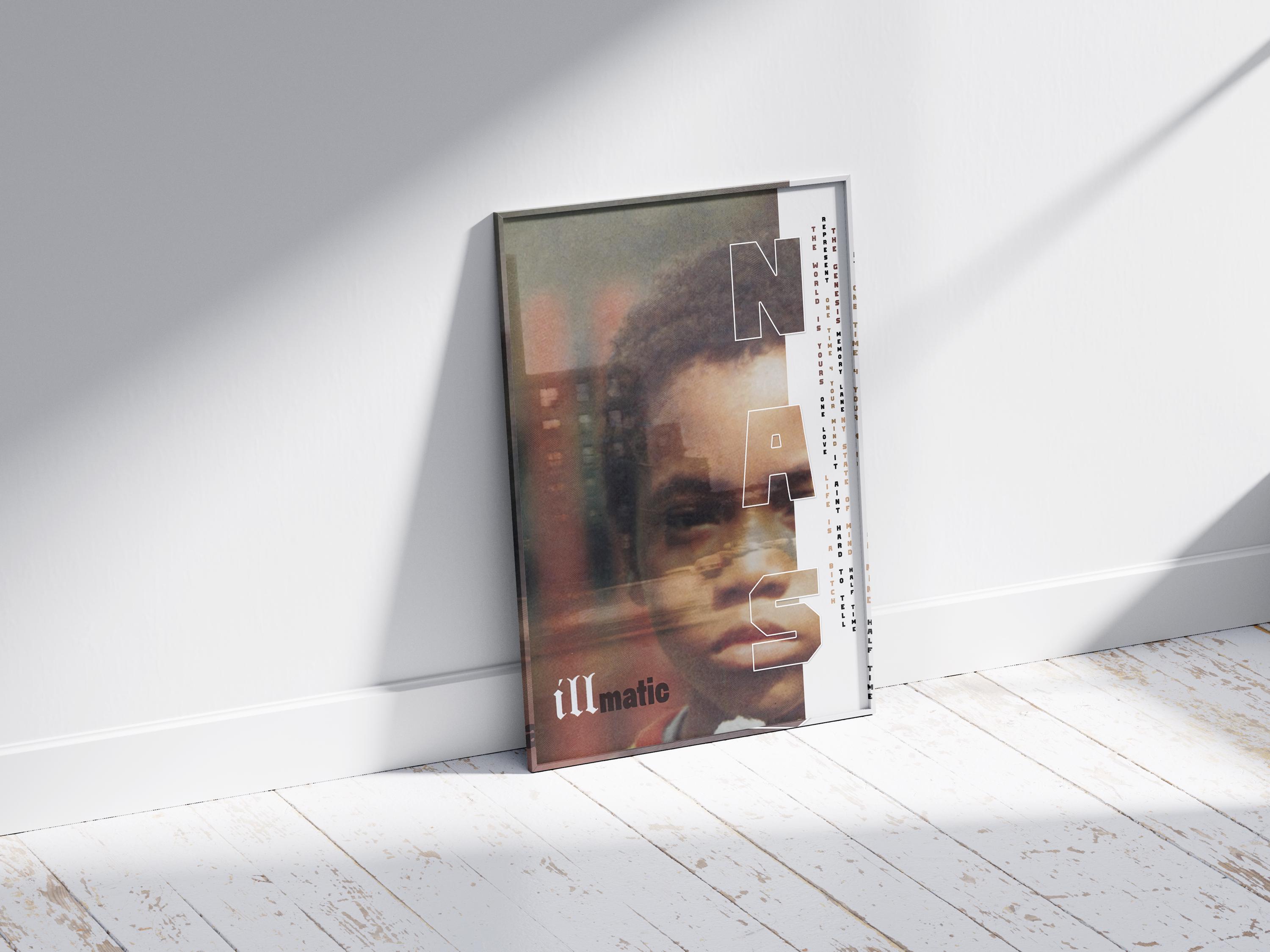 Nas Poster | Illmatic Poster | Album Poster Prints | Wall Decor Posters ...