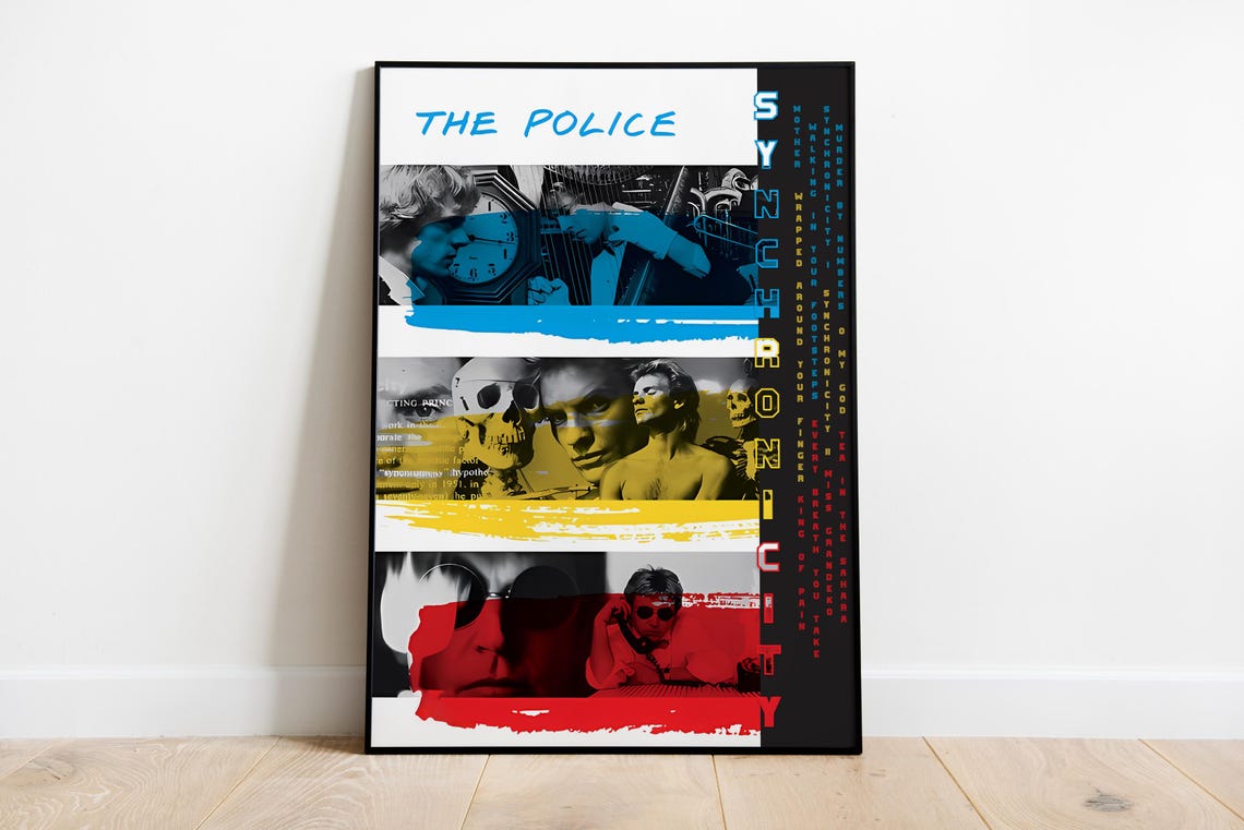 The Police Poster | Synchronicity Poster | Album Poster Prints | Wall ...