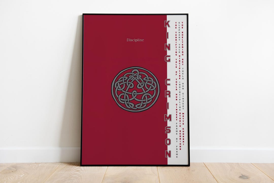 King Crimson Poster | Discipline Poster | Album Poster Prints | Wall ...