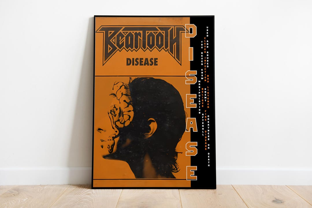 Beartooth Poster | Disease Poster | Album Poster Prints | Wall Decor ...