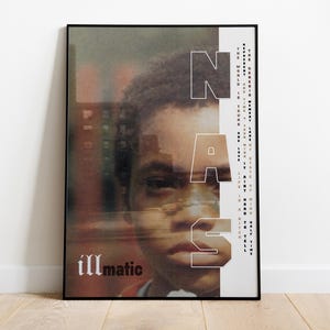 Nas Poster | Illmatic Poster | Album Poster Prints | Wall Decor Posters ...