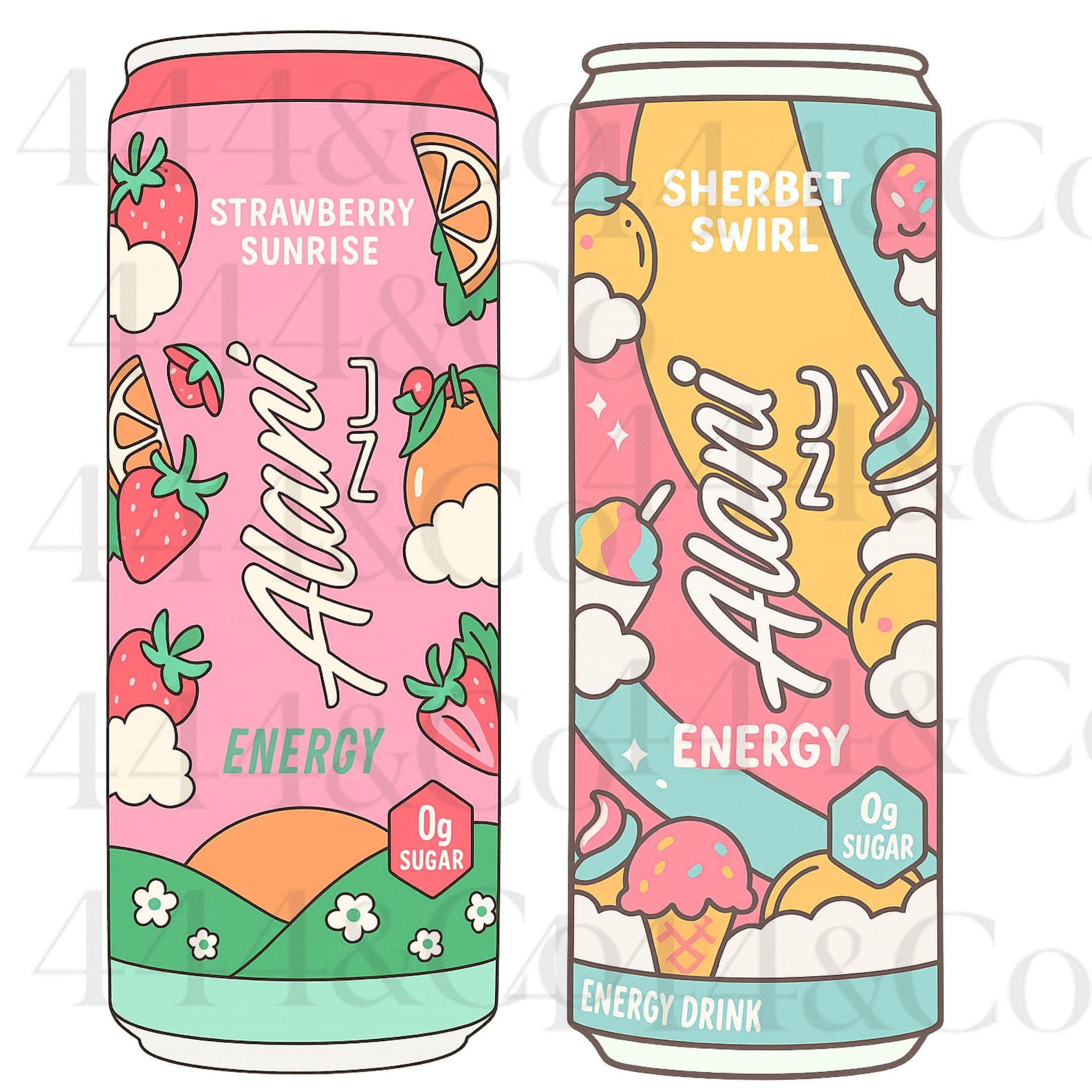 Alani Inspired Energy Clipart Bundle | Digital PNG Clipart | Trending ...