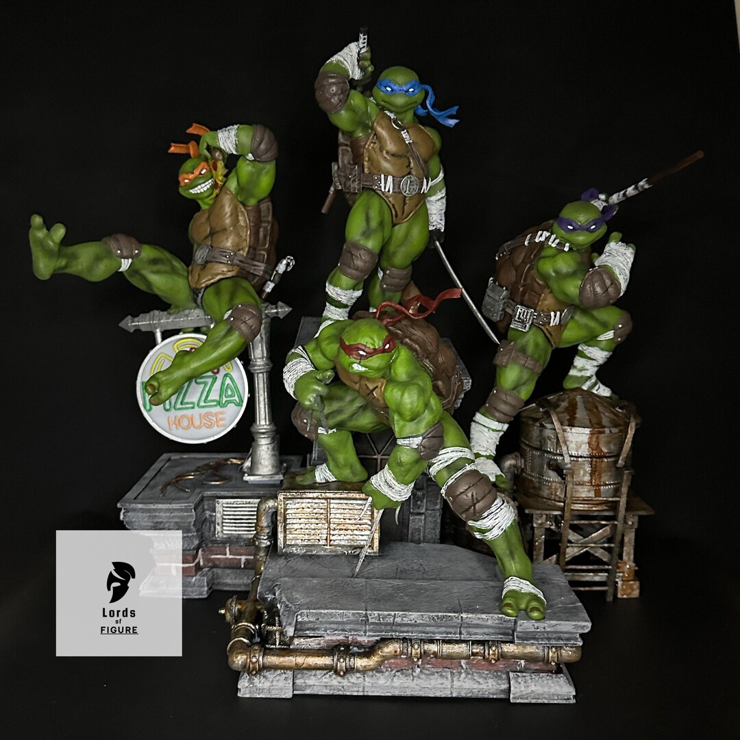 Ninja Turtles Diorama - Ninja Turtles Collectible - Etsy