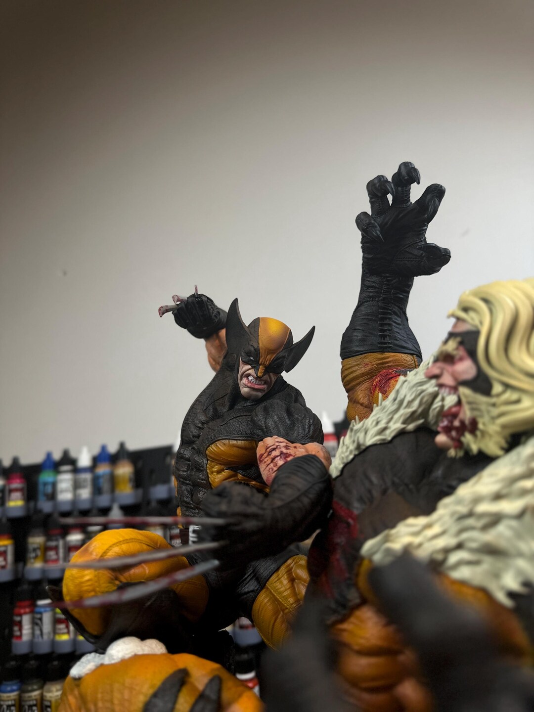 Handmade Wolverine Vs Sabertooth Resin Diorama: 3D Printed Statue - Etsy