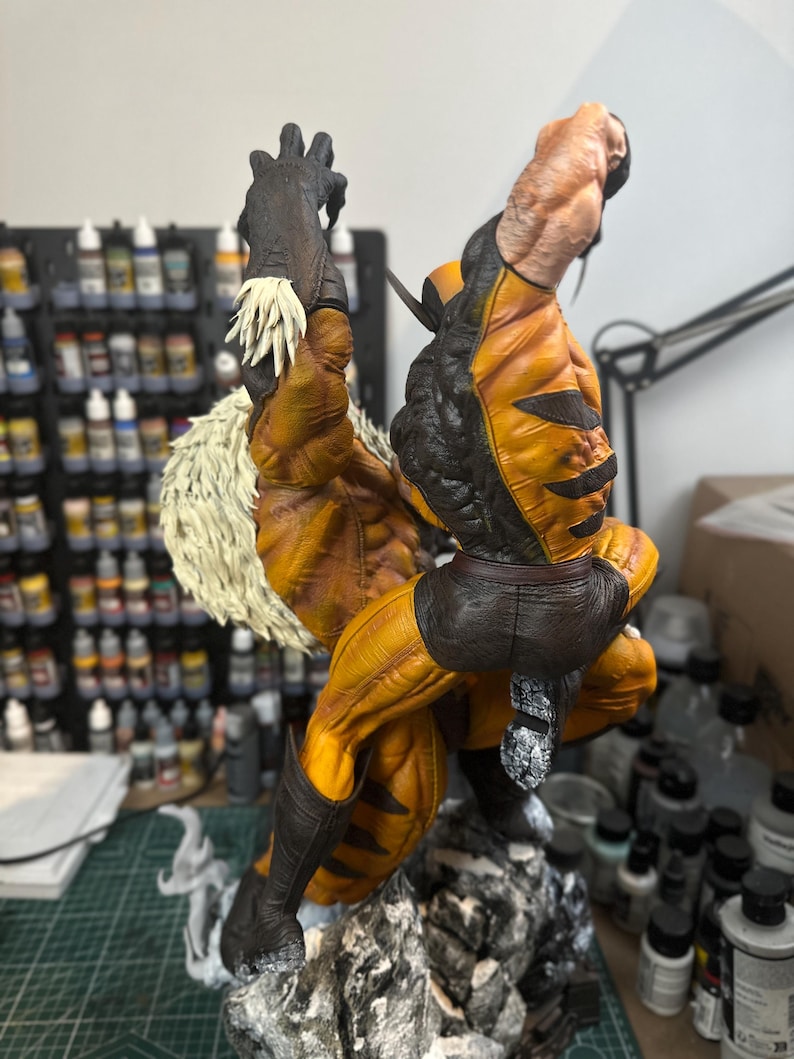 Handmade Wolverine Vs Sabertooth Resin Diorama: 3D Printed Statue - Etsy