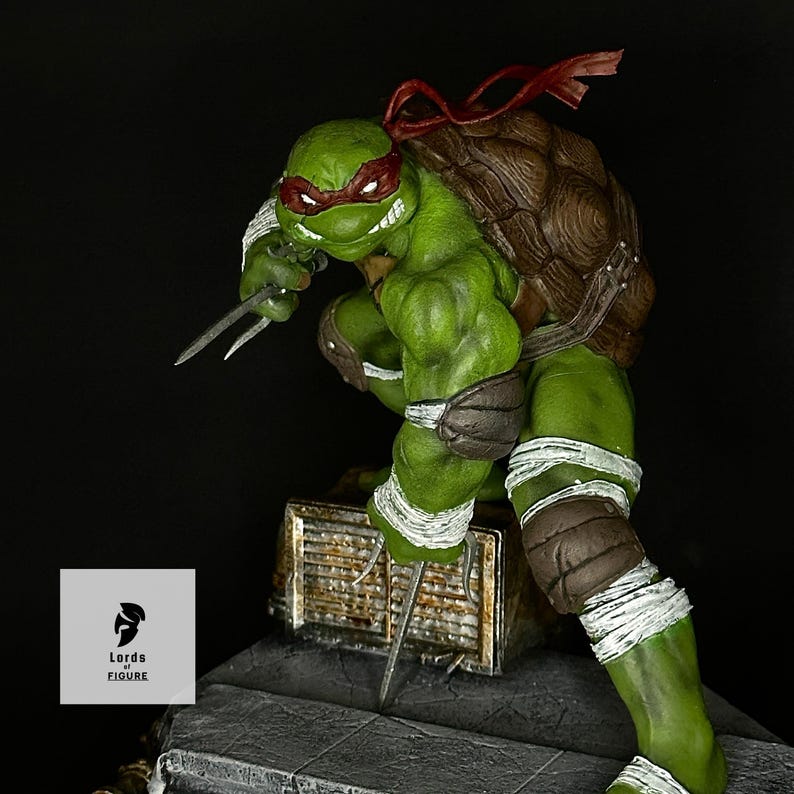 Teenage Mutant Ninja Turtles Diorama – Handmade TMNT Collectible Statue ...