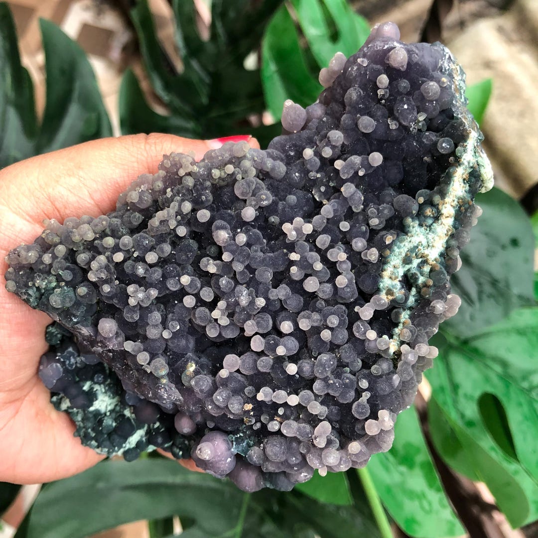 Grape Agate Combination Gradation Color Green and Purple/grape Agate ...