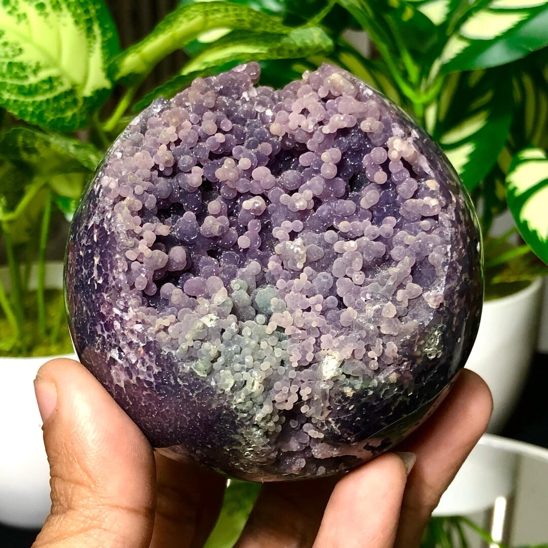 Unique Grape Agate Sphere Purple | Gif Te , Gifttings ,giftedly - Etsy