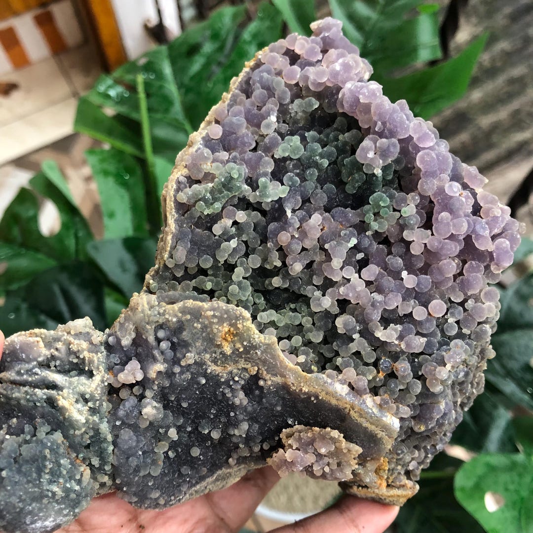 Grape Agate Combination Gradation Color Green and Purple/grape Agate ...