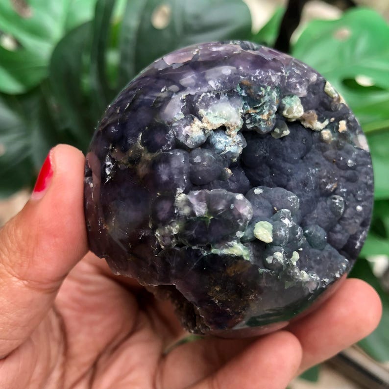 Unique Grape Agate Sphere Purple | Gif Te , Gifttings ,giftedly - Etsy