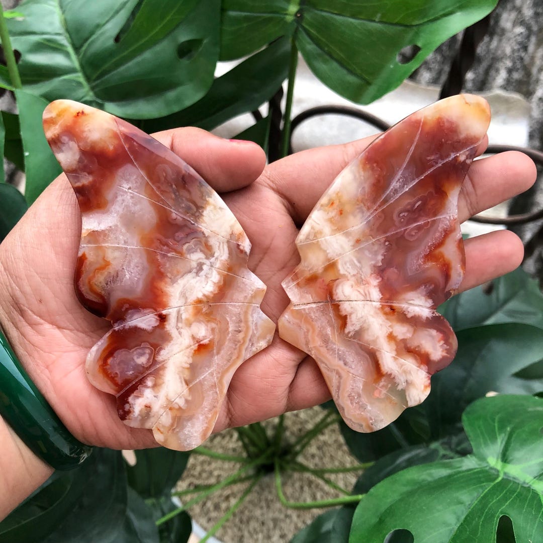 Crystal Carnelian Carving Wings Butterfly High Quality | Gif Te ...