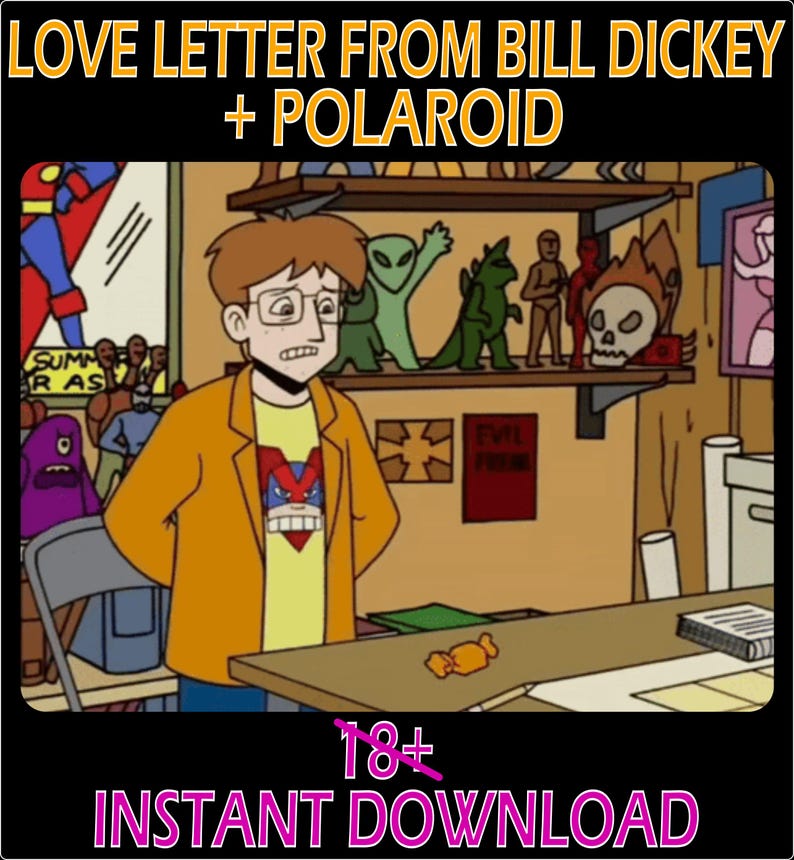 Instant Love Letter From Bill Dickey - Etsy
