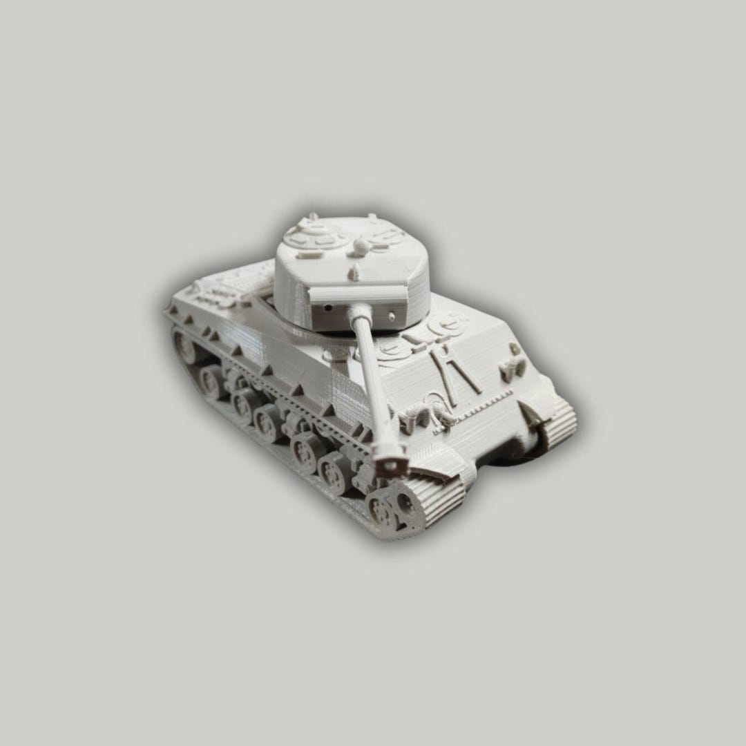 Sherman M4A3E8 Fury Tank 1:43 Scale Printed 3d Model Kits DIY - Etsy