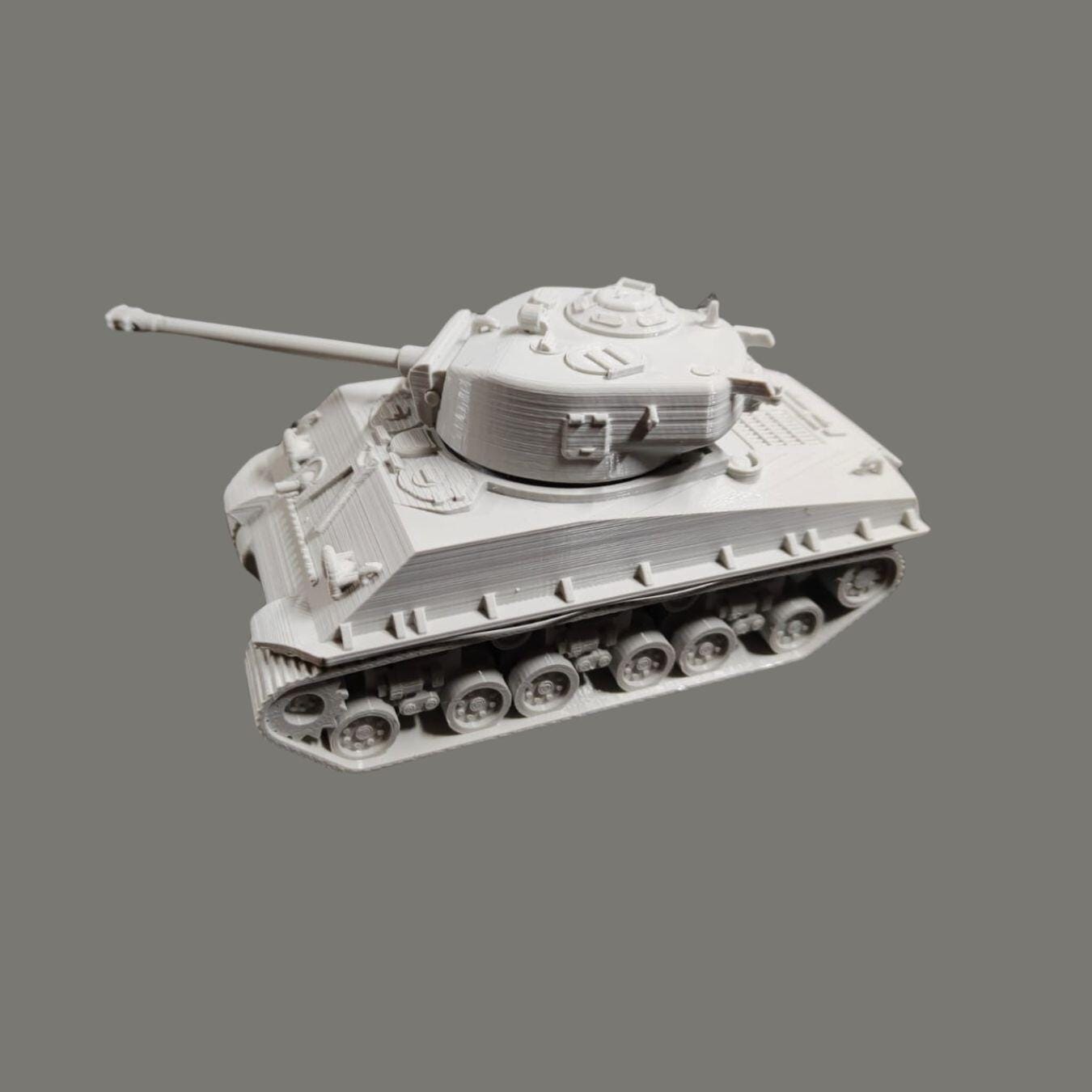Sherman M4A3E8 Fury Tank 1:43 Scale Printed 3d Model Kits DIY - Etsy