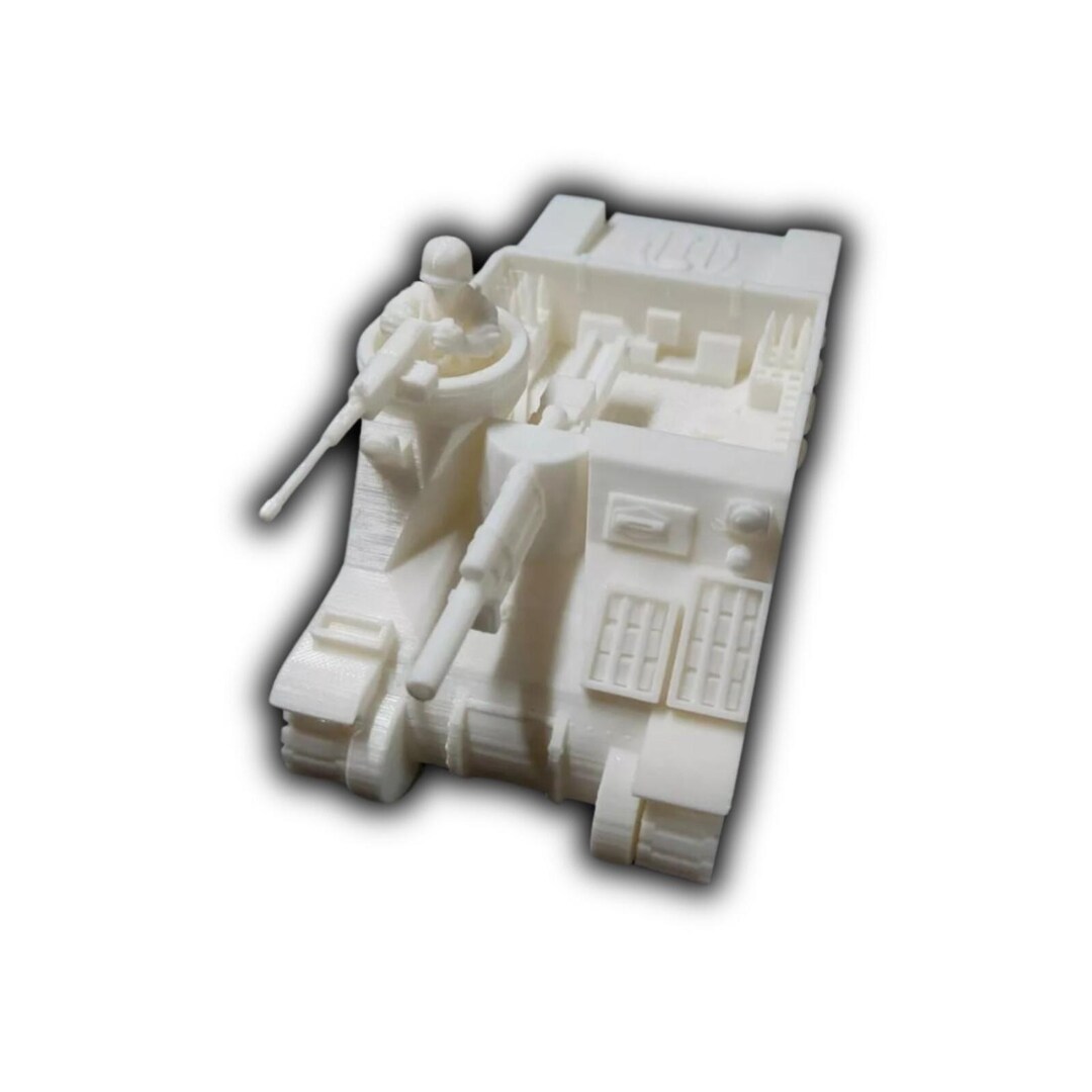American M7 Priest Tank Ww2 1:18 Scale White Color 3D Printed Model ...