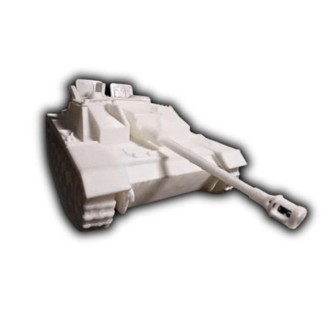 Stug III G War Tank Ww2 1:32 Scale White Color 3D Printed Model Kits ...