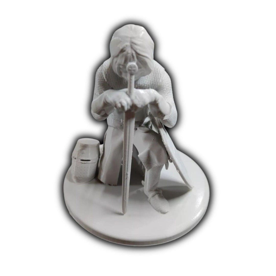 Knight Templar Praying 1:9 Scale Model Kits Unassembly Military Figure ...