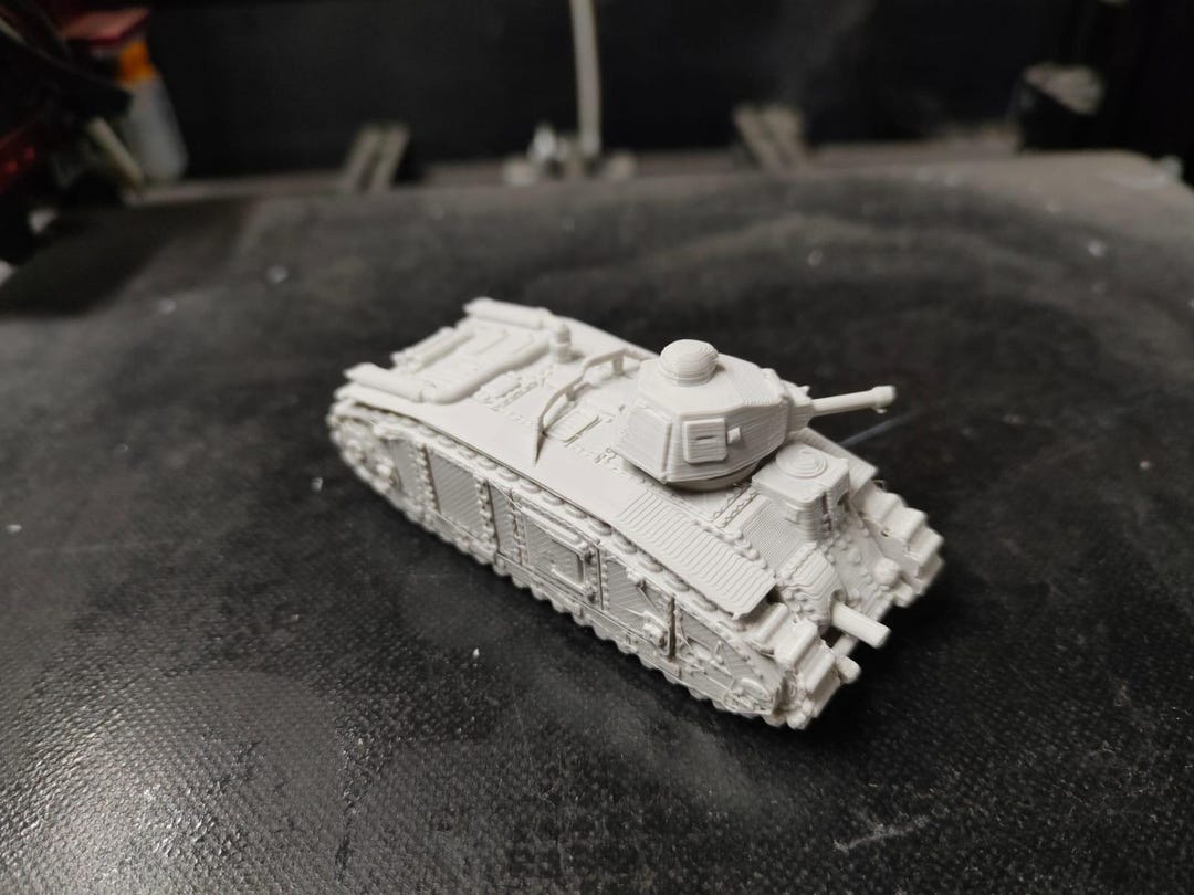 French Char B1 Tank 1:72 Scale Ww2 Models Kits Unassembly Military ...