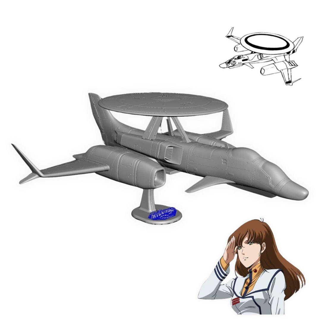 Cats Eye Robotech Communications Plane 9in Length Macross Models Kits ...