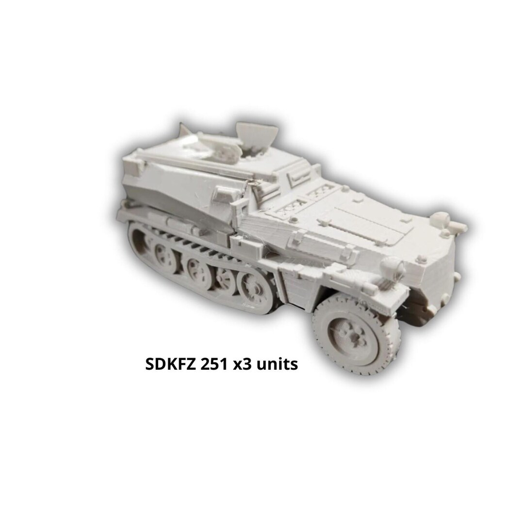 Set of Halftrack SDKFZ 252 1:32 Scale DIY Model Kits - Etsy