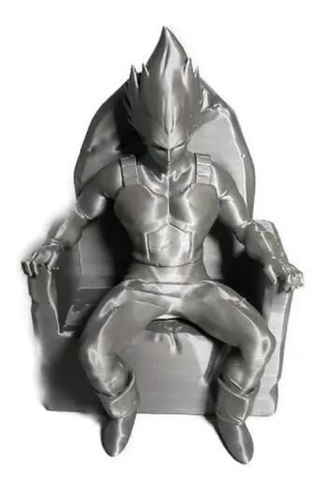Vegeta on Throne 20cm 7.8inch Height Silver Color 3D Printed - Etsy Canada