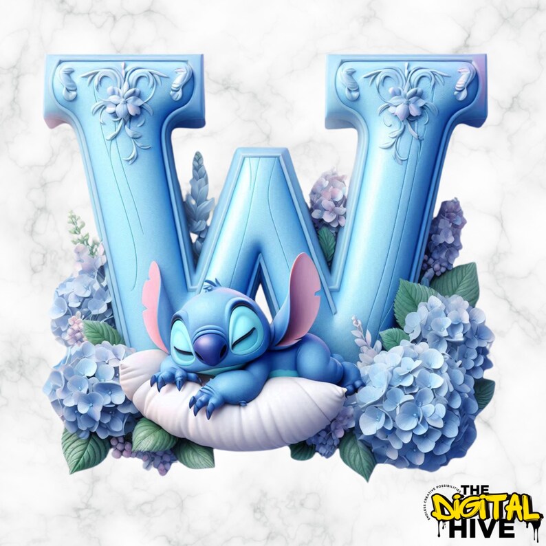 Stitch Alphabet Clipart | Lilo & Stitch Inspired Letters |high-quality ...