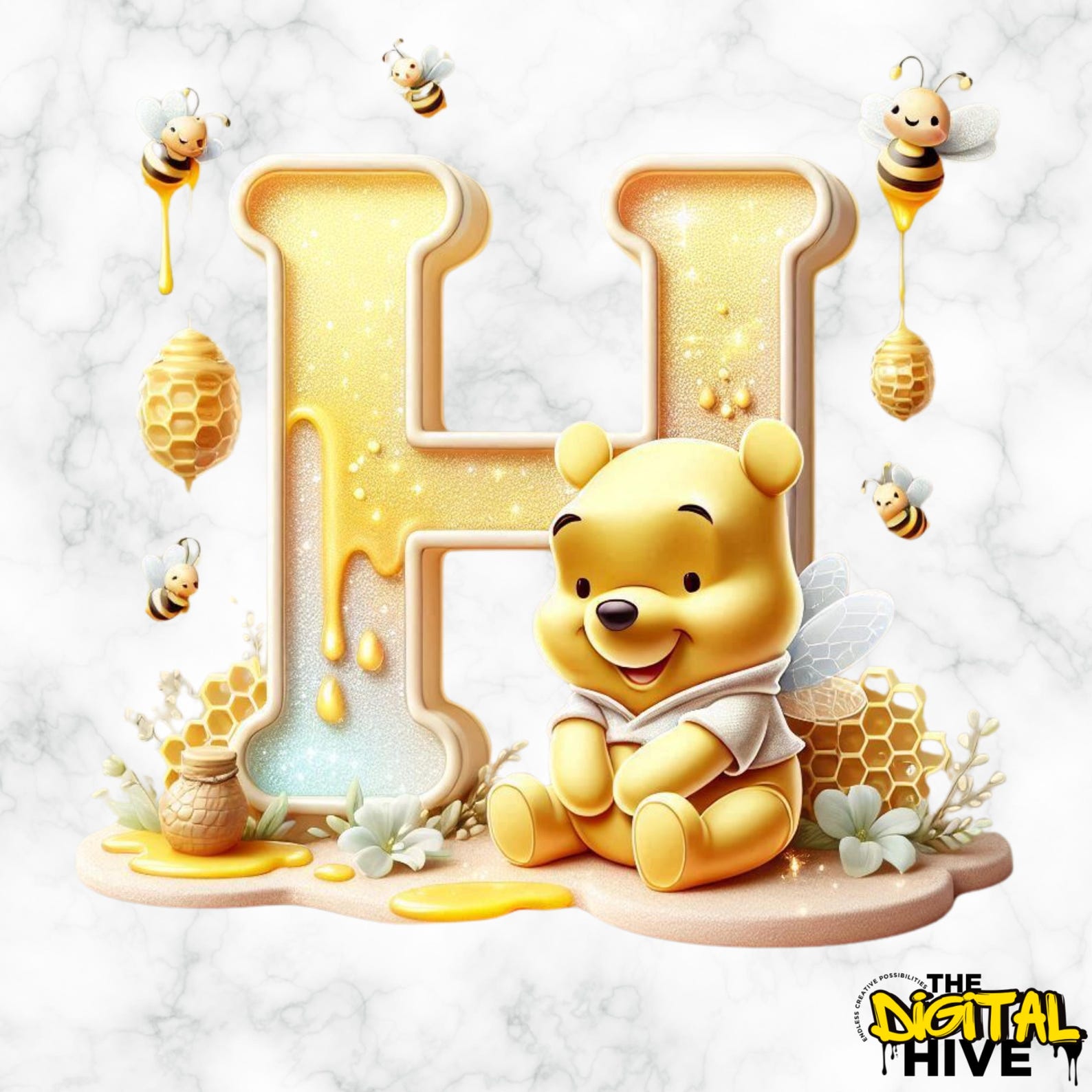 Clipart del alfabeto de Winnie the Pooh / PNG transparente de alta ...