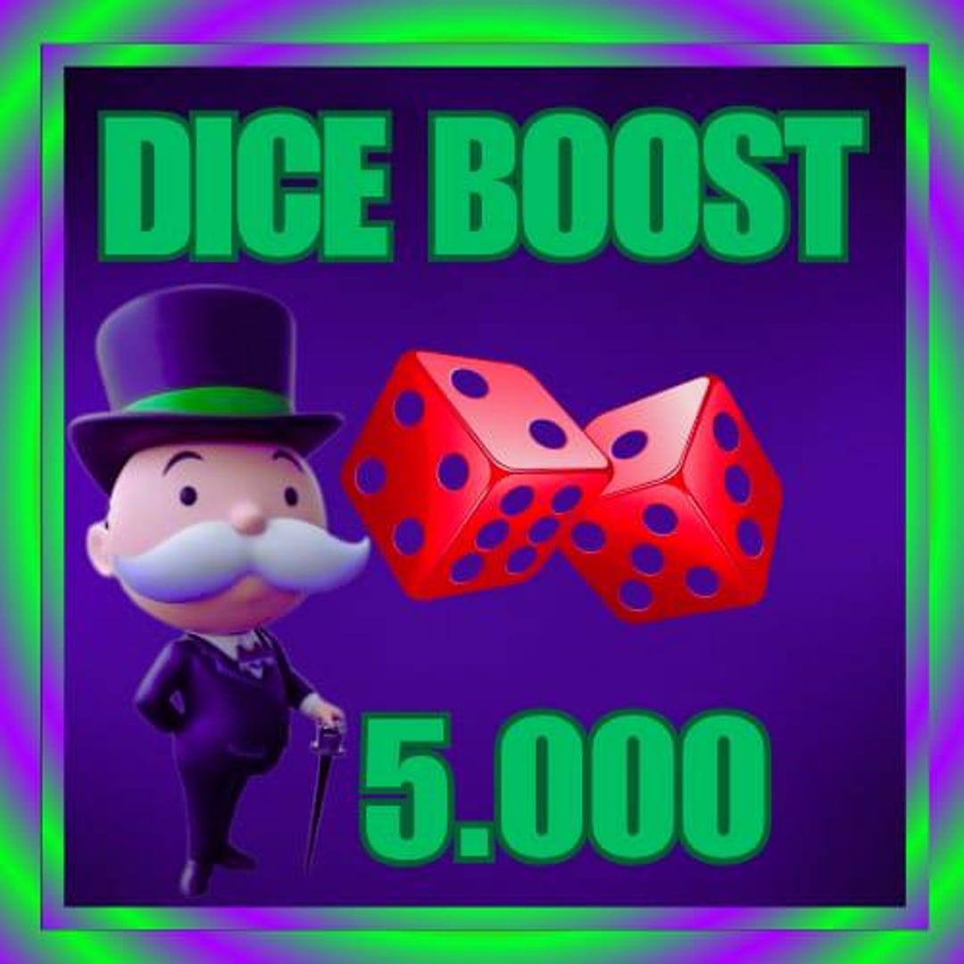 5 000 dés Boost Monopoly Go - Veuillez lire la description - Etsy France