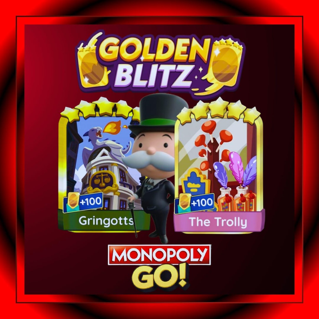 Gringotts & the Trolly | Monopoly Go | Golden Blitz 5 Star Stickers ...