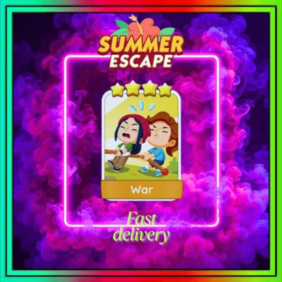 War_monopoly_go 4 Star Stickers - Summer Escape Go Album - Fast ...