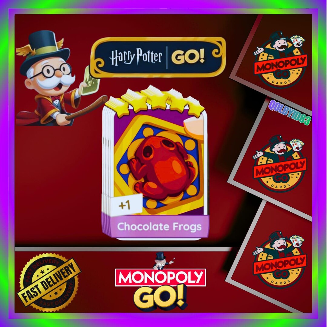 Chocolate Frogs - Monopoly_go 5 Star Stickers - Album Harry Potter ...