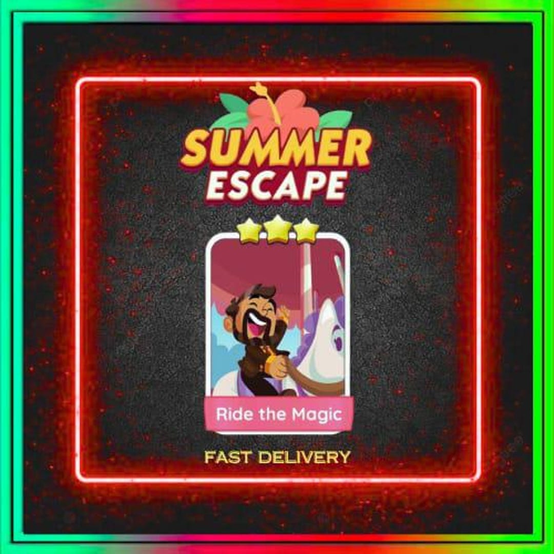 Ride the Magic - Monopoly_go 3 Star Stickers - Album - Summer Escape Go ...