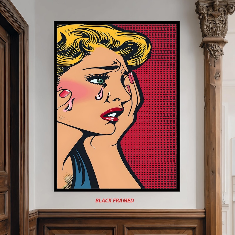 Crying Comic Girl - Etsy