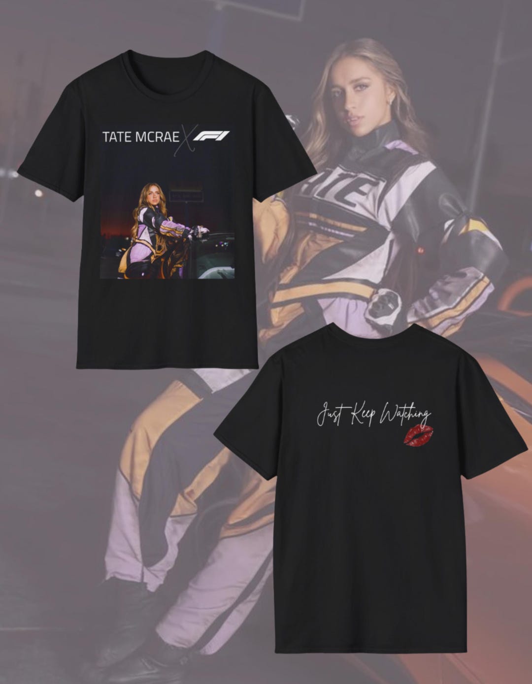 Tate Mcrae T-shirt, Sports Car, Formula One Movie Merch, Miss ...