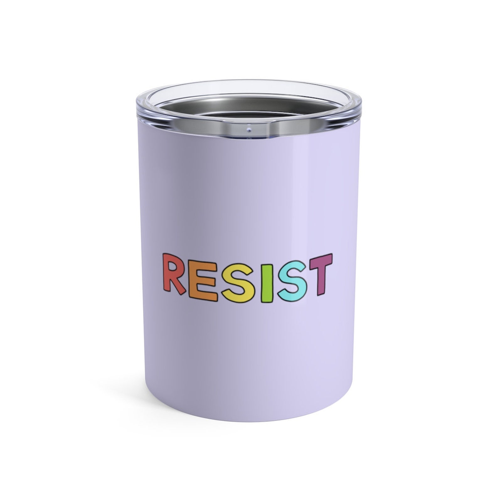 Resist Rainbow 10 oz Metal Tumbler Thermos | Etsy