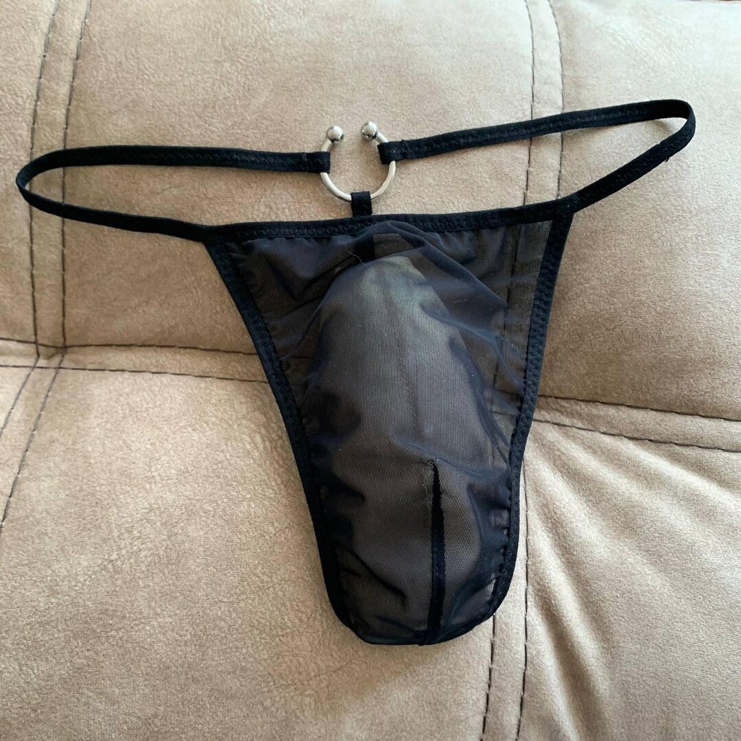Men's Transparent Mesh Thong Lingerie – Sexy See-through Underwear ...