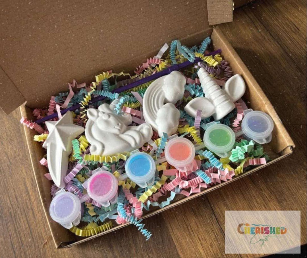 Unicorn Paint Your Own Kit | Unicorn Craft Kit for Kids | Unicorn Party ...