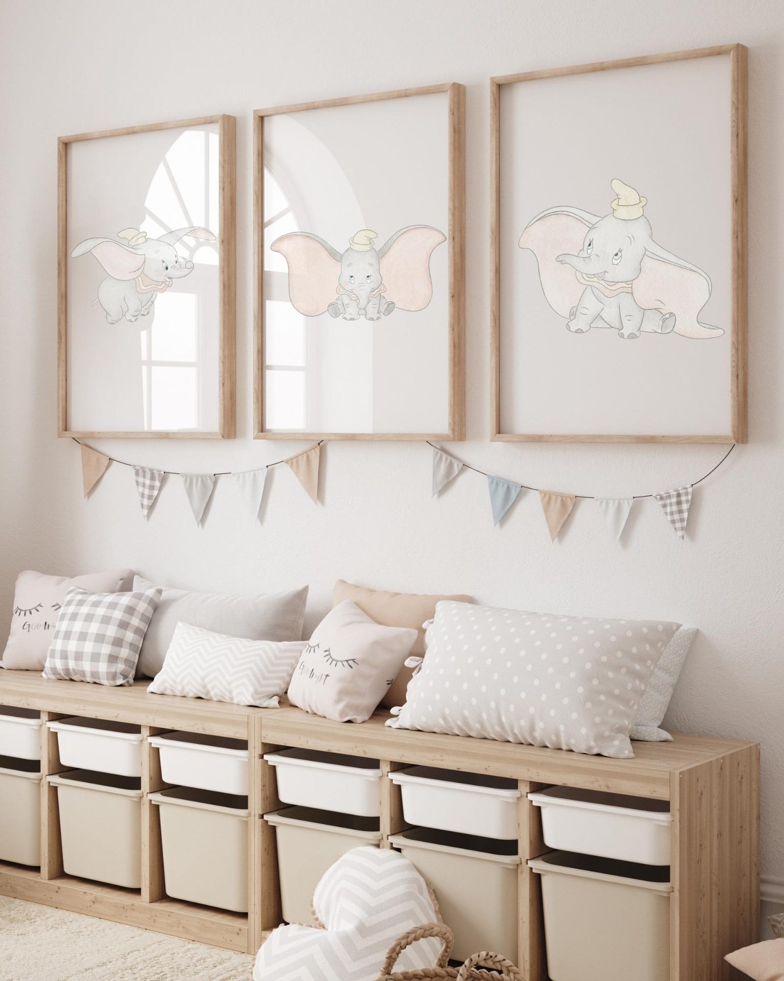 Watercolor Dumbo Digital Art for Kids – Printable Digital File ...