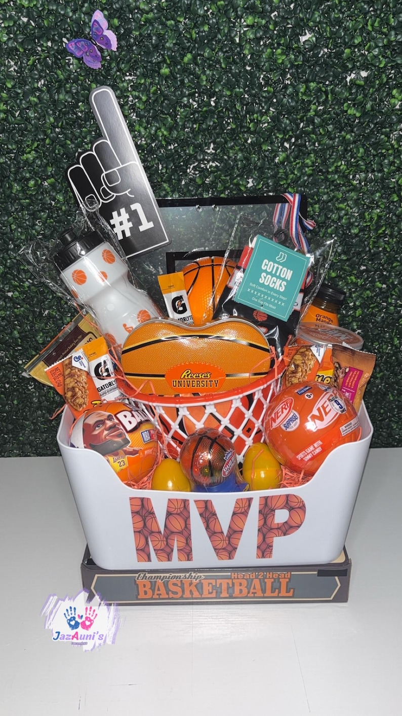Basketball Gift Basket - Etsy
