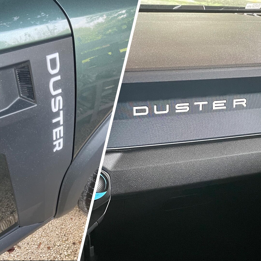 Letras 3D para Dacia Duster – Decoración de salpicadero y puertas ...