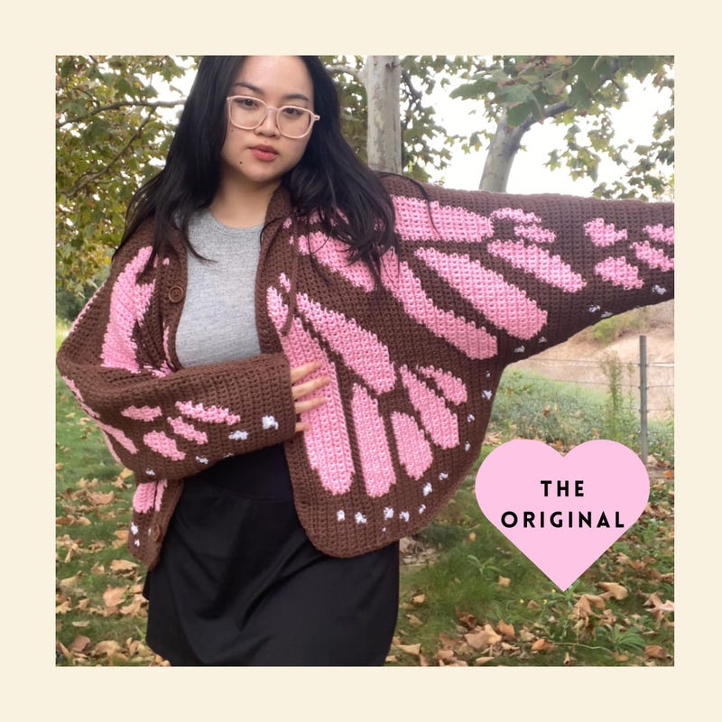 Butterfly Cardigan - Etsy
