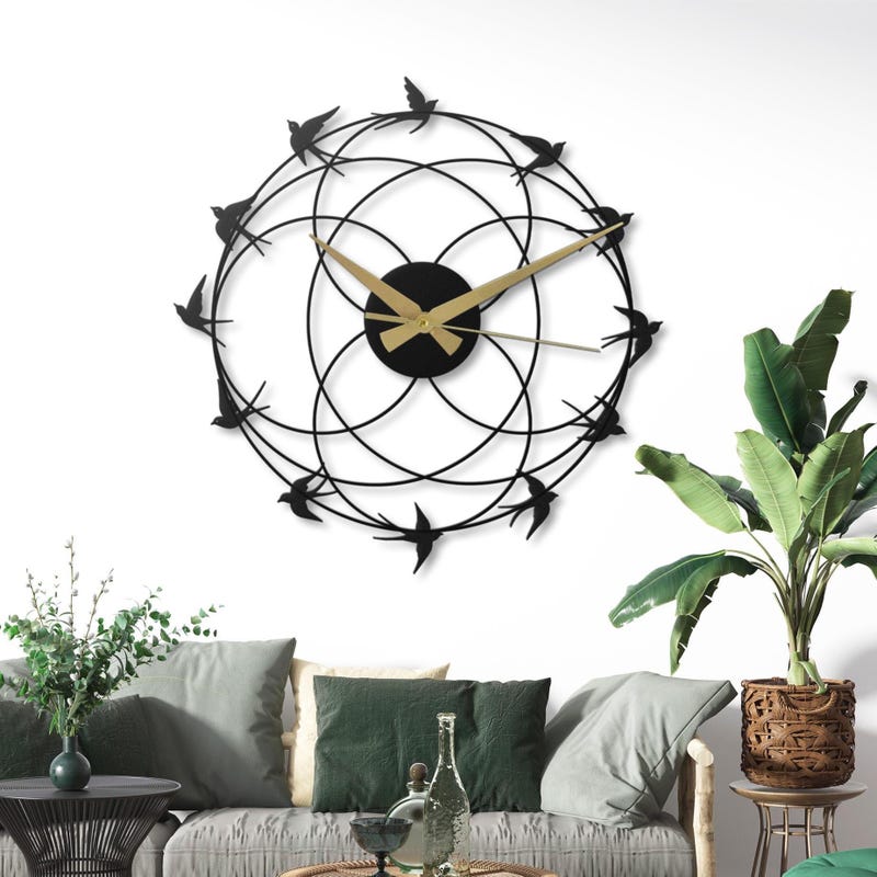 Birds Wall Clock - Etsy