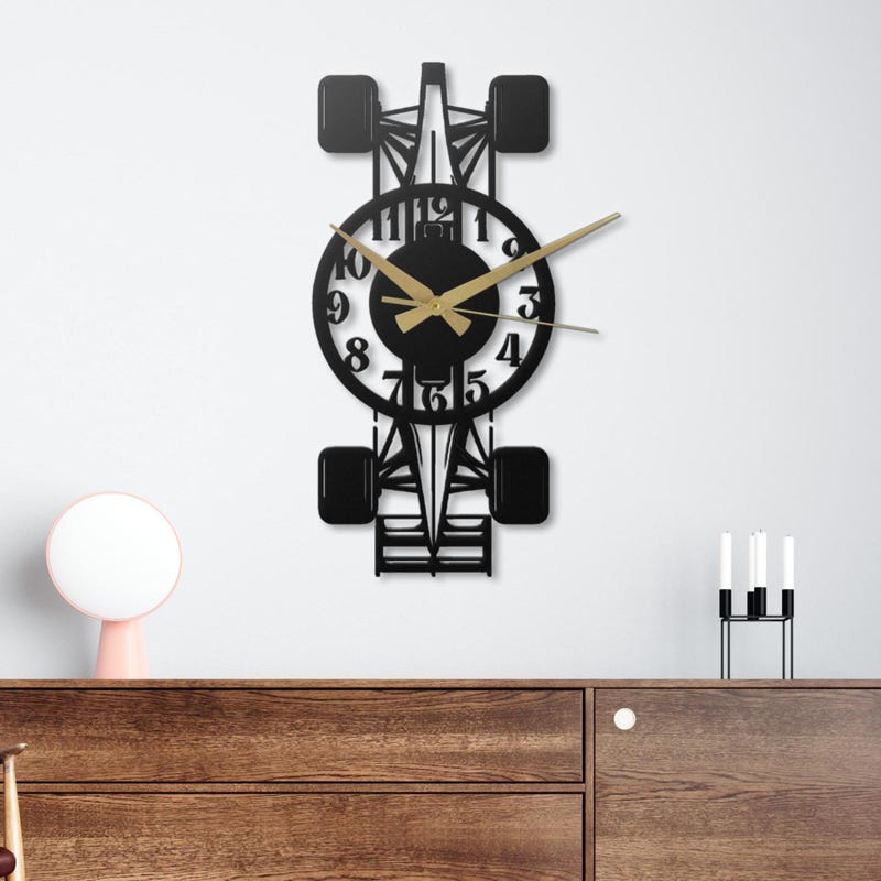 Car Wall Clock F1 - Etsy