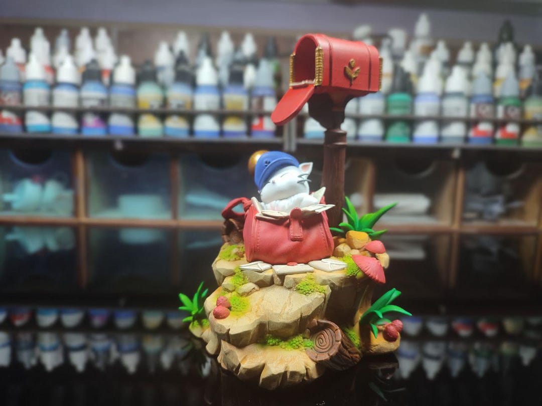 Final Fantasy XIV Mail Moogle Figure - Etsy