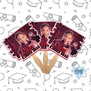 Kindergarten/pre-k Graduation Fans, Custom Graduation Fans, Big Head ...