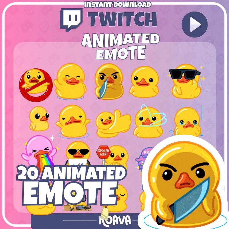 High Duck Emote - Etsy UK