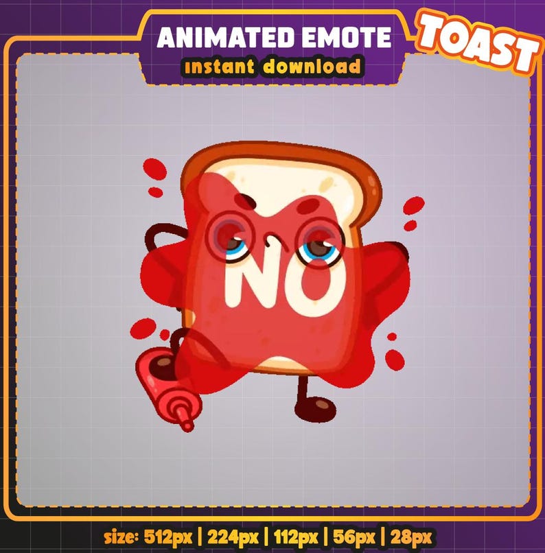 Animated Bread Emote Pack: Twitch, Discord, Youtube (digital Download ...