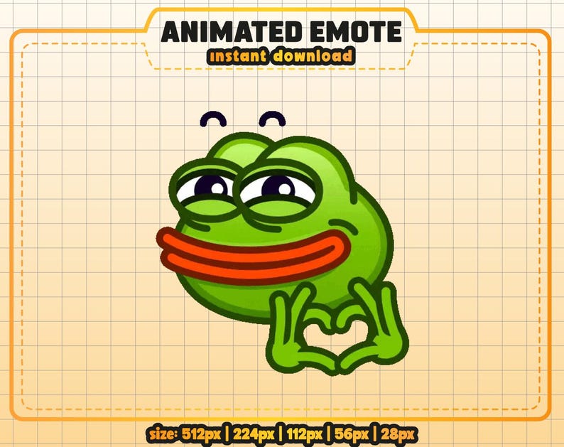Animated Pepe Emote Pack: Funny Twitch & Discord Meme Emojis (instant ...
