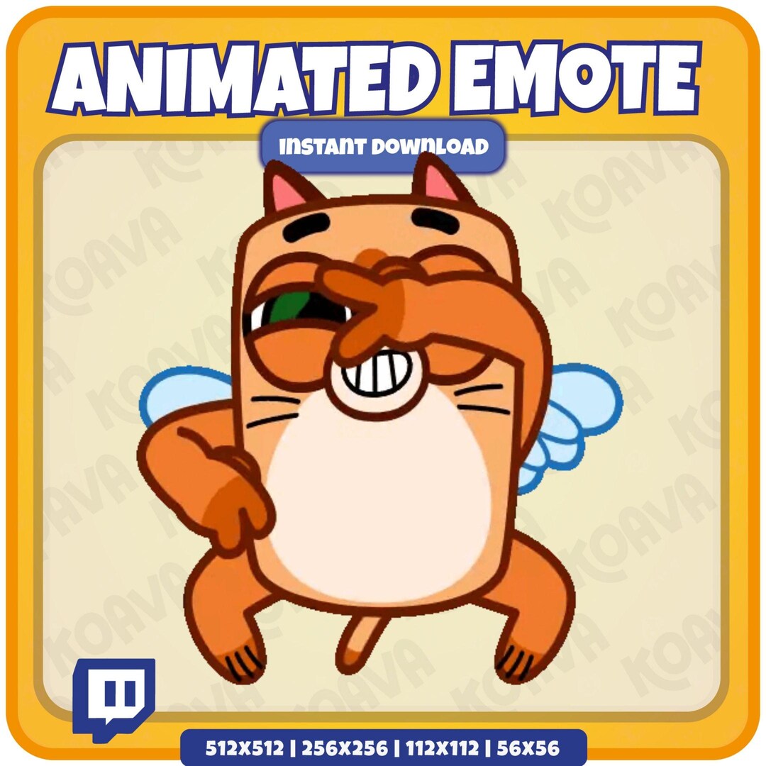 Animated Dancing Cat Emote | Cupid Twitch Hype Emote (instant Download ...