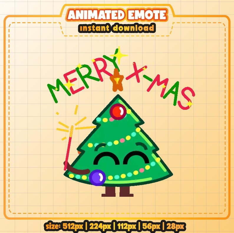 8x Animated Christmas Tree Emote Pack | Funny Holiday Reactions for ...